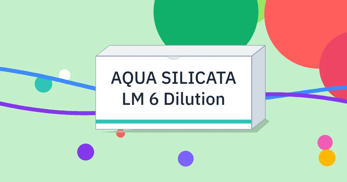 Symbolbild: Packung mit der Aufschrift AQUA SILICATA LM 6 Dilution (PZN 13382724) – Verfügbarkeit und Bezug in Apotheken in Frankfurt am Main