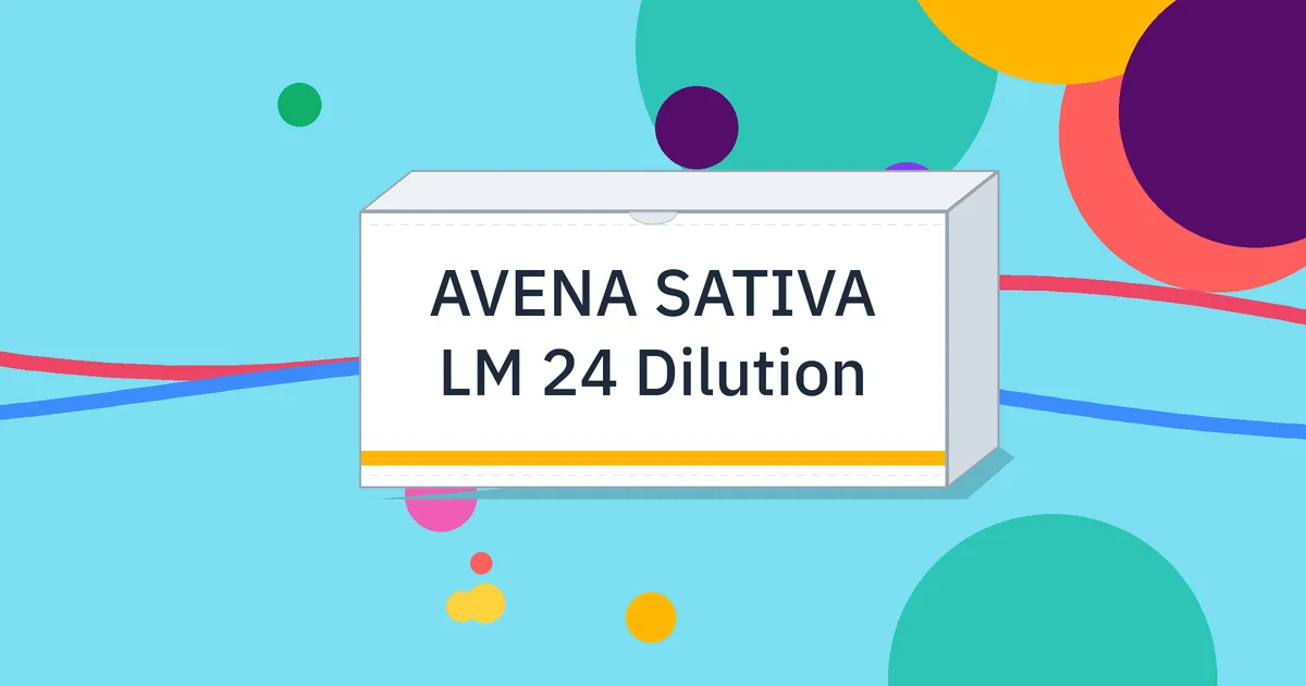 Symbolbild: Packung mit der Aufschrift AVENA SATIVA LM 24 Dilution (PZN 12786891) – Verfügbarkeit und Bezug in Apotheken in Frankfurt am Main