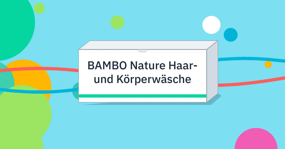 Symbolbild: Packung mit der Aufschrift BAMBO Nature Haar- und Körperwäsche (PZN 16888217) – Verfügbarkeit und Bezug in Apotheken in Frankfurt am Main