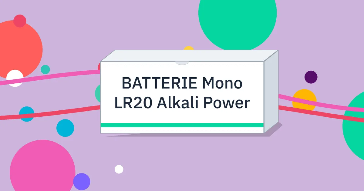 Symbolbild: Packung mit der Aufschrift BATTERIE Mono LR20 Alkali Power (PZN 20581938) – Verfügbarkeit und Bezug in Apotheken in Frankfurt am Main