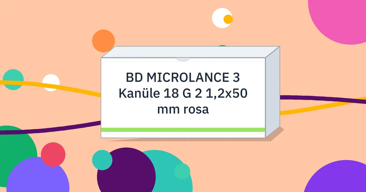 Symbolbild: Packung mit der Aufschrift BD MICROLANCE 3 Kanüle 18 G 2 1,2x50 mm rosa (PZN 19452213) – Verfügbarkeit und Bezug in Apotheken in Frankfurt am Main