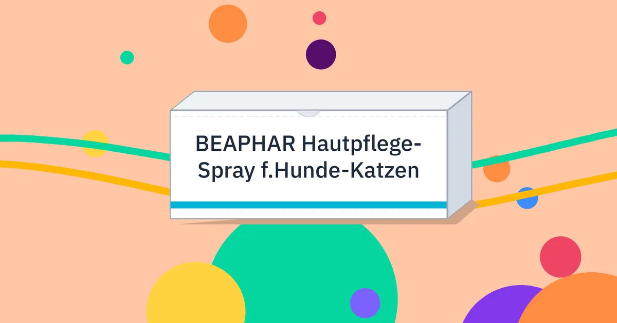 Symbolbild: Packung mit der Aufschrift BEAPHAR Hautpflege-Spray f.Hunde-Katzen (PZN 16195862) – Verfügbarkeit und Bezug in Apotheken in Frankfurt am Main