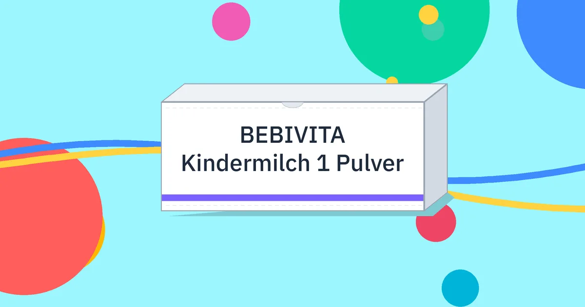 Symbolbild: Packung mit der Aufschrift BEBIVITA Kindermilch 1 Pulver (PZN 09266515) – Verfügbarkeit und Bezug in Apotheken in Frankfurt am Main