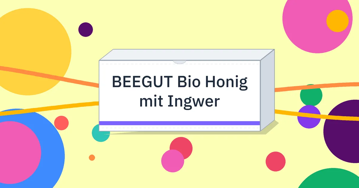 Symbolbild: Packung mit der Aufschrift BEEGUT Bio Honig mit Ingwer (PZN 17756417) – Verfügbarkeit und Bezug in Apotheken in Frankfurt am Main