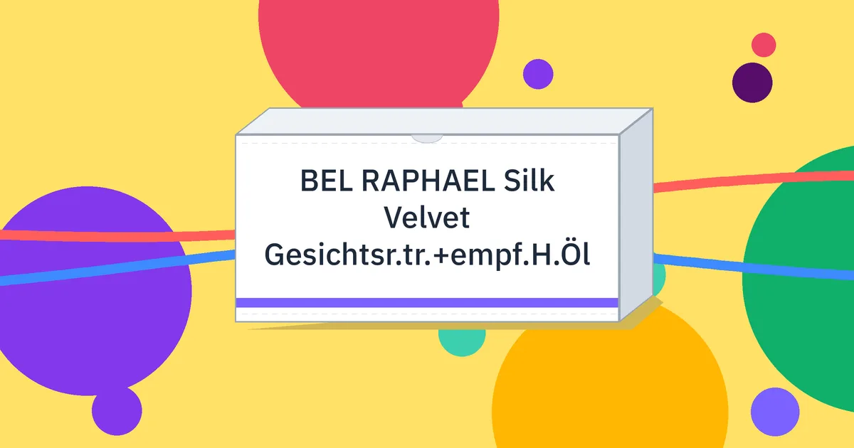 Symbolbild: Packung mit der Aufschrift BEL RAPHAEL Silk Velvet Gesichtsr.tr.+empf.H.Öl (PZN 17256123) – Verfügbarkeit und Bezug in Apotheken in Frankfurt am Main