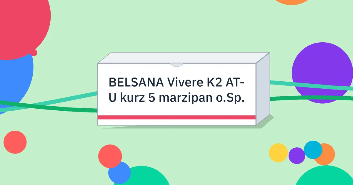 Symbolbild: Packung mit der Aufschrift BELSANA Vivere K2 AT-U kurz 5 marzipan o.Sp. (PZN 12187593) – Verfügbarkeit und Bezug in Apotheken in Frankfurt am Main