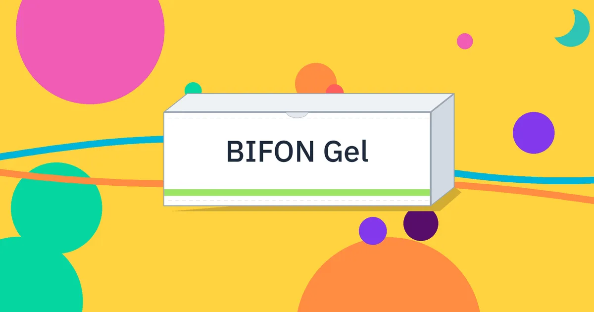 Symbolbild: Packung mit der Aufschrift BIFON Gel (PZN 08931229) – Verfügbarkeit und Bezug in Apotheken in Frankfurt am Main
