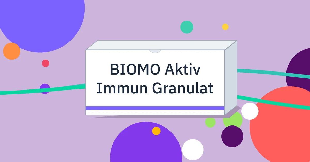 Symbolbild: Packung mit der Aufschrift BIOMO Aktiv Immun Granulat (PZN 10186968) – Verfügbarkeit und Bezug in Apotheken in Frankfurt am Main
