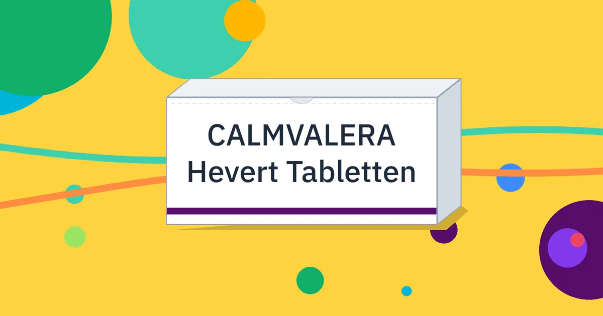 Symbolbild: Packung mit der Aufschrift CALMVALERA Hevert Tabletten (PZN 09263528) – Verfügbarkeit und Bezug in Apotheken in Frankfurt am Main