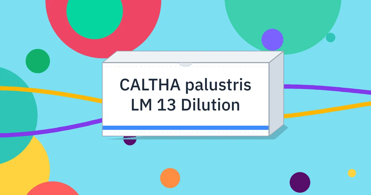 Symbolbild: Packung mit der Aufschrift CALTHA palustris LM 13 Dilution (PZN 13411609) – Verfügbarkeit und Bezug in Apotheken in Frankfurt am Main
