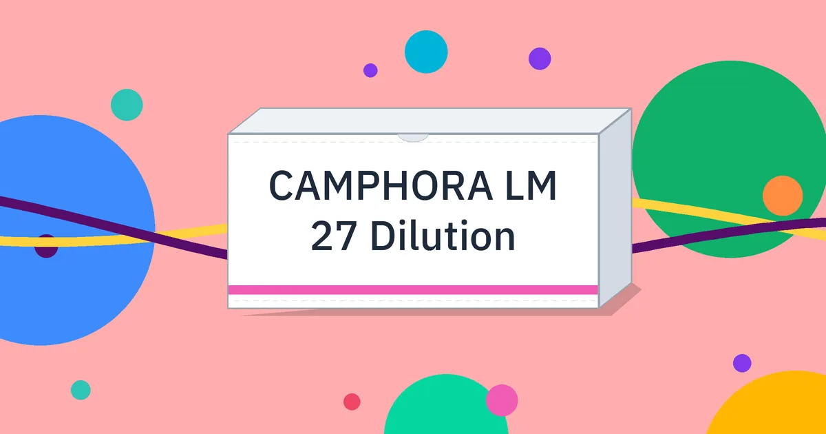 Symbolbild: Packung mit der Aufschrift CAMPHORA LM 27 Dilution (PZN 12807937) – Verfügbarkeit und Bezug in Apotheken in Frankfurt am Main