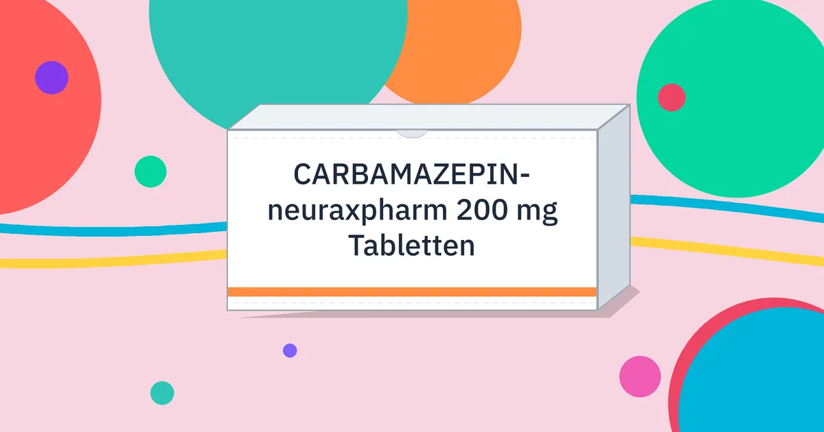 Symbolbild: Packung mit der Aufschrift CARBAMAZEPIN-neuraxpharm 200 mg Tabletten (PZN 04495582) – Verfügbarkeit und Bezug in Apotheken in Frankfurt am Main