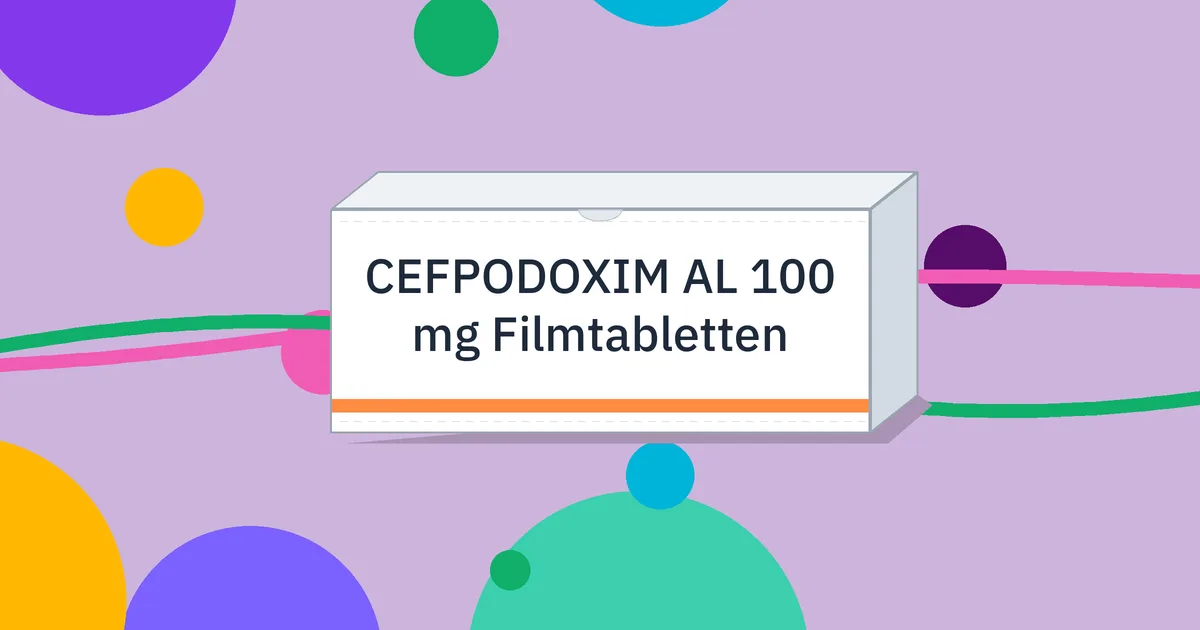 Symbolbild: Packung mit der Aufschrift CEFPODOXIM AL 100 mg Filmtabletten (PZN 01053292) – Verfügbarkeit und Bezug in Apotheken in Frankfurt am Main