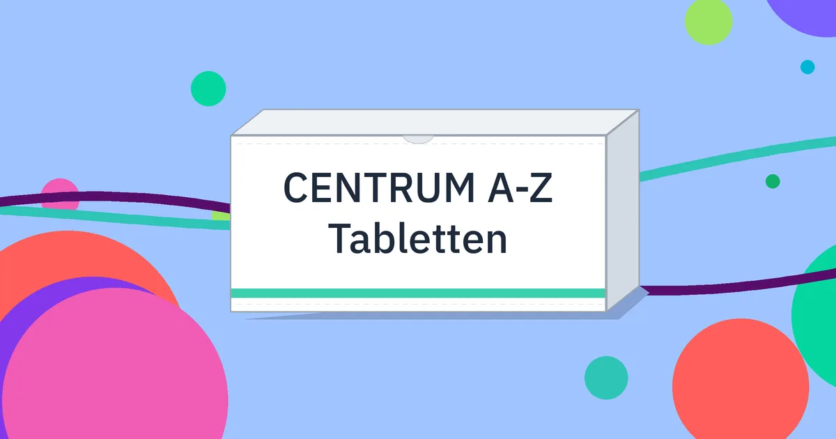 Symbolbild: Packung mit der Aufschrift CENTRUM A-Z Tabletten (PZN 15581557) – Verfügbarkeit und Bezug in Apotheken in Frankfurt am Main
