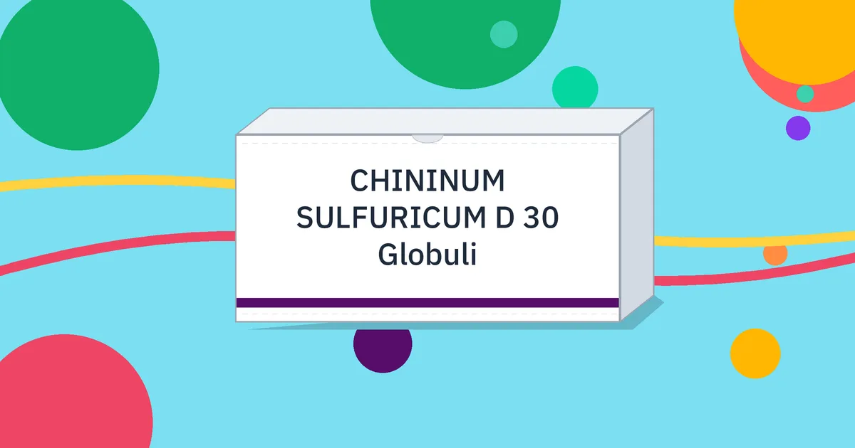 Symbolbild: Packung mit der Aufschrift CHININUM SULFURICUM D 30 Globuli (PZN 07455962) – Verfügbarkeit und Bezug in Apotheken in Frankfurt am Main