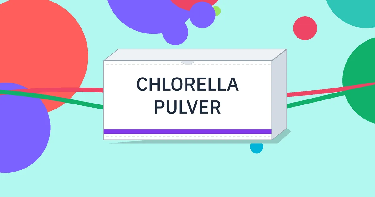 Symbolbild: Packung mit der Aufschrift CHLORELLA PULVER (PZN 01453471) – Verfügbarkeit und Bezug in Apotheken in Frankfurt am Main