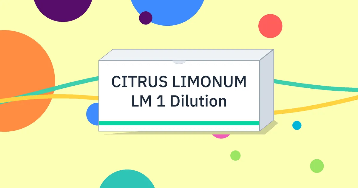 Symbolbild: Packung mit der Aufschrift CITRUS LIMONUM LM 1 Dilution (PZN 13446743) – Verfügbarkeit und Bezug in Apotheken in Frankfurt am Main