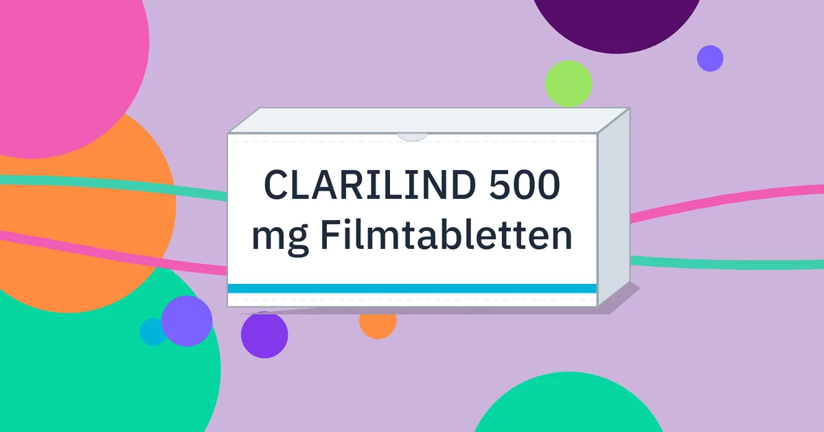 Symbolbild: Packung mit der Aufschrift CLARILIND 500 mg Filmtabletten (PZN 09060015) – Verfügbarkeit und Bezug in Apotheken in Frankfurt am Main