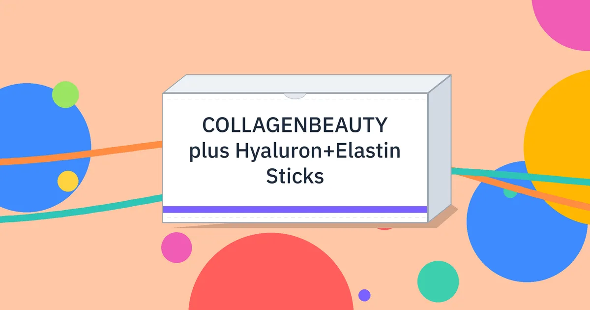 Symbolbild: Packung mit der Aufschrift COLLAGENBEAUTY plus Hyaluron+Elastin Sticks (PZN 15813594) – Verfügbarkeit und Bezug in Apotheken in Frankfurt am Main