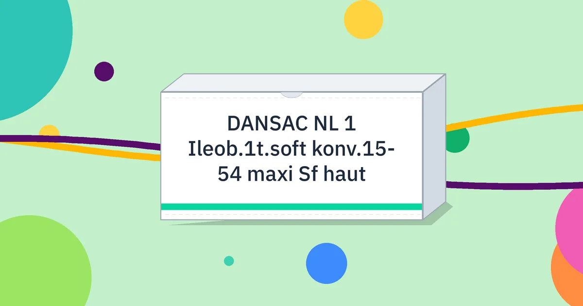 Symbolbild: Packung mit der Aufschrift DANSAC NL 1 Ileob.1t.soft konv.15-54 maxi Sf haut (PZN 10344657) – Verfügbarkeit und Bezug in Apotheken in Frankfurt am Main