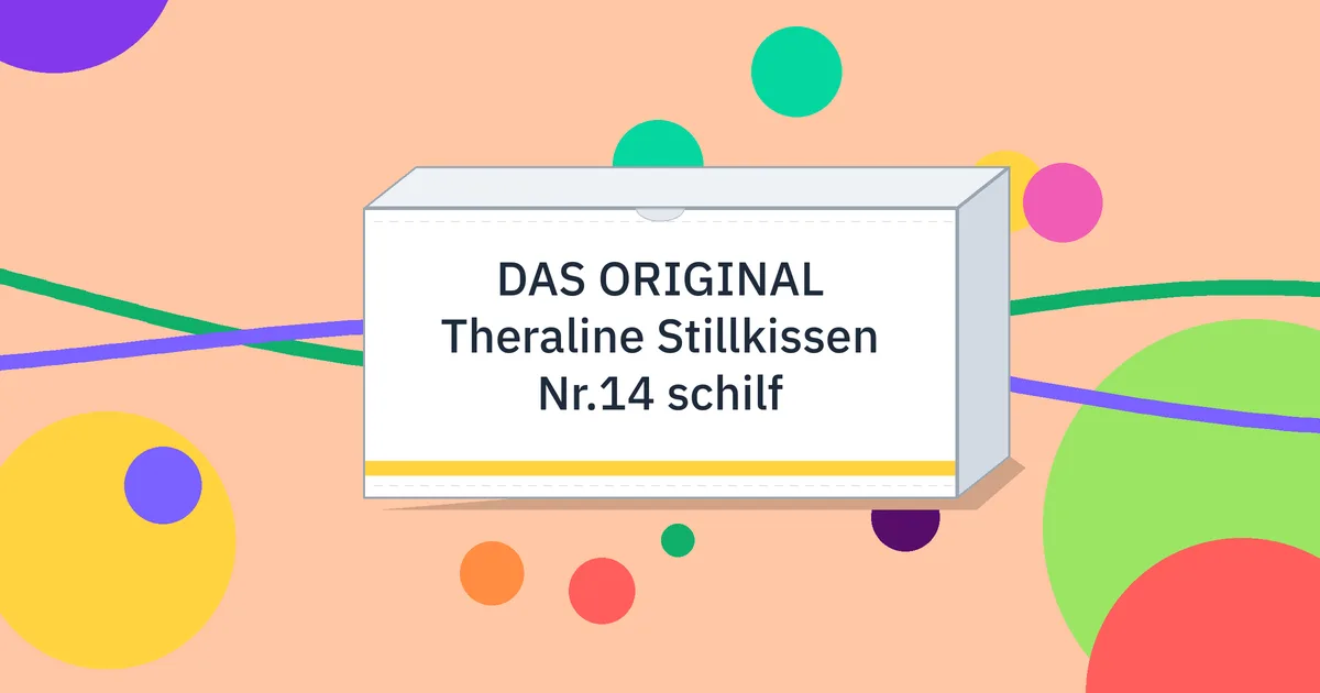 Symbolbild: Packung mit der Aufschrift DAS ORIGINAL Theraline Stillkissen Nr.14 schilf (PZN 09531911) – Verfügbarkeit und Bezug in Apotheken in Frankfurt am Main