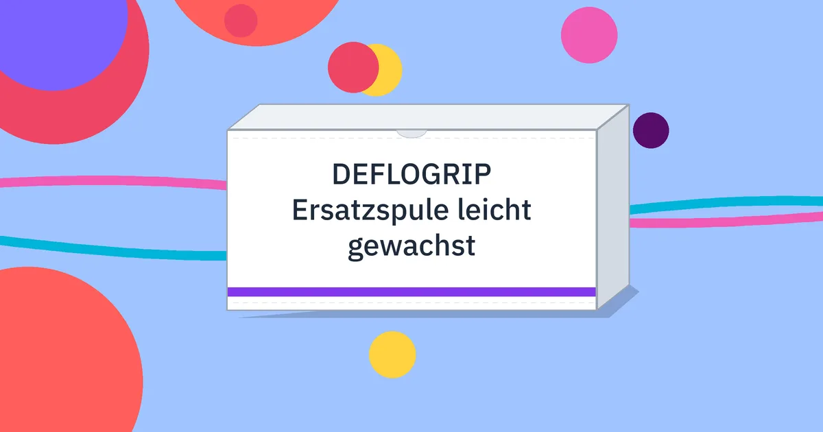 Symbolbild: Packung mit der Aufschrift DEFLOGRIP Ersatzspule leicht gewachst (PZN 01455180) – Verfügbarkeit und Bezug in Apotheken in Frankfurt am Main