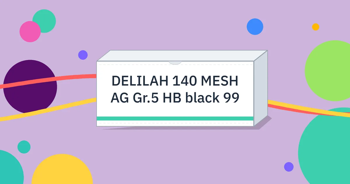 Symbolbild: Packung mit der Aufschrift DELILAH 140 MESH AG Gr.5 HB black 99 (PZN 13849814) – Verfügbarkeit und Bezug in Apotheken in Frankfurt am Main