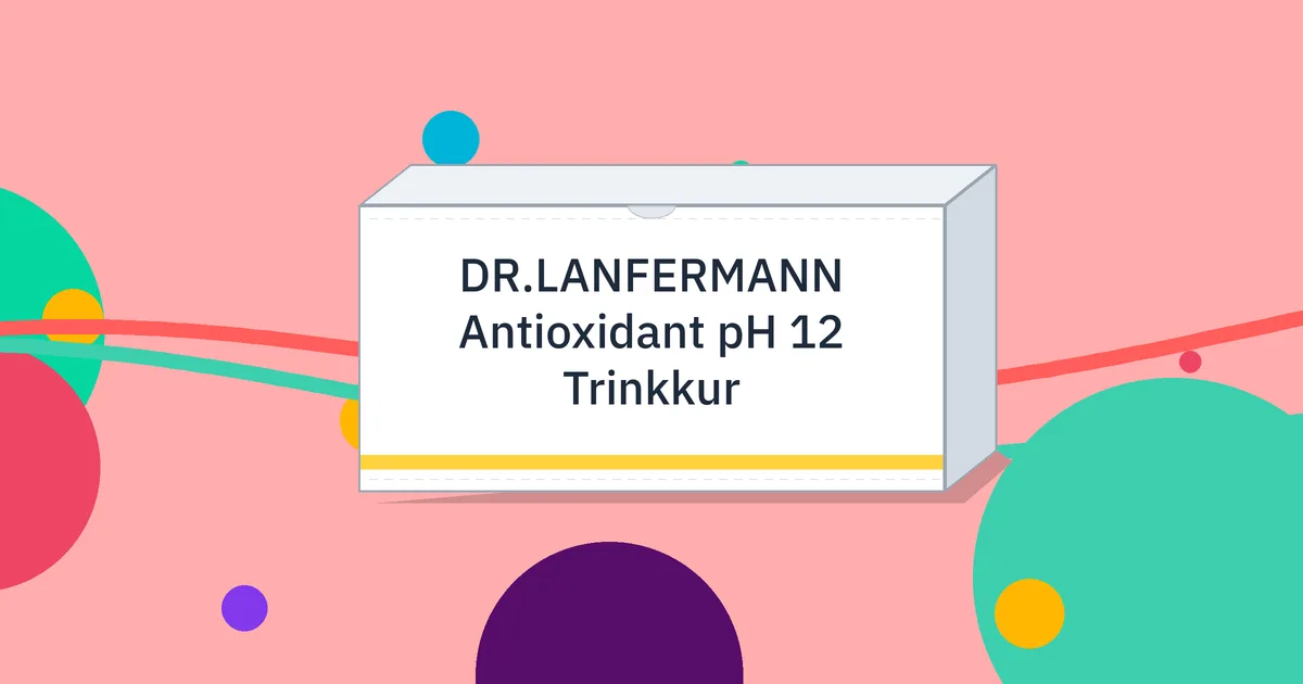 Symbolbild: Packung mit der Aufschrift DR.LANFERMANN Antioxidant pH 12 Trinkkur (PZN 16134547) – Verfügbarkeit und Bezug in Apotheken in Frankfurt am Main