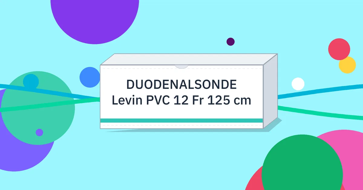Symbolbild: Packung mit der Aufschrift DUODENALSONDE Levin PVC 12 Fr 125 cm (PZN 15624597) – Verfügbarkeit und Bezug in Apotheken in Frankfurt am Main