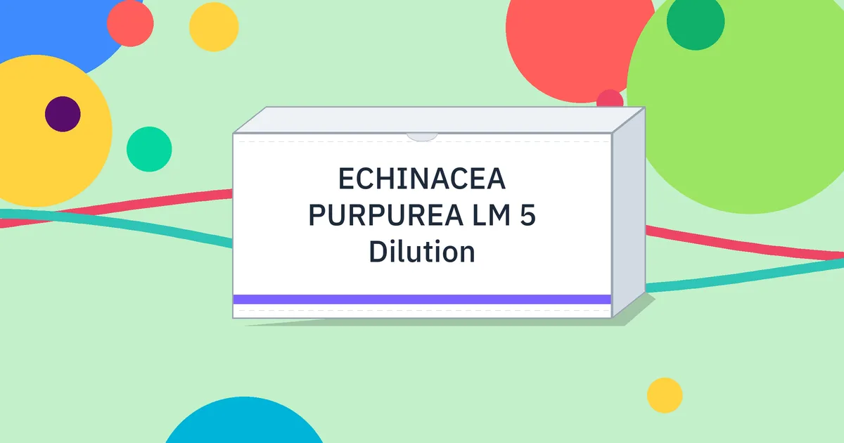 Symbolbild: Packung mit der Aufschrift ECHINACEA PURPUREA LM 5 Dilution (PZN 13468319) – Verfügbarkeit und Bezug in Apotheken in Frankfurt am Main
