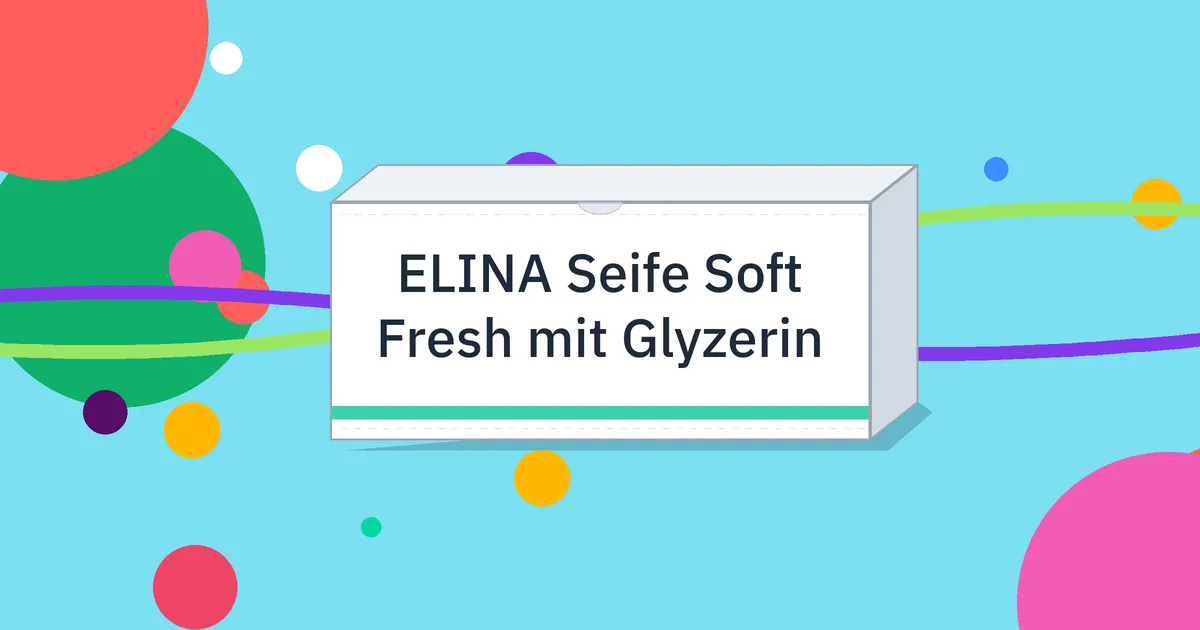 Symbolbild: Packung mit der Aufschrift ELINA Seife Soft Fresh mit Glyzerin (PZN 11728650) – Verfügbarkeit und Bezug in Apotheken in Frankfurt am Main