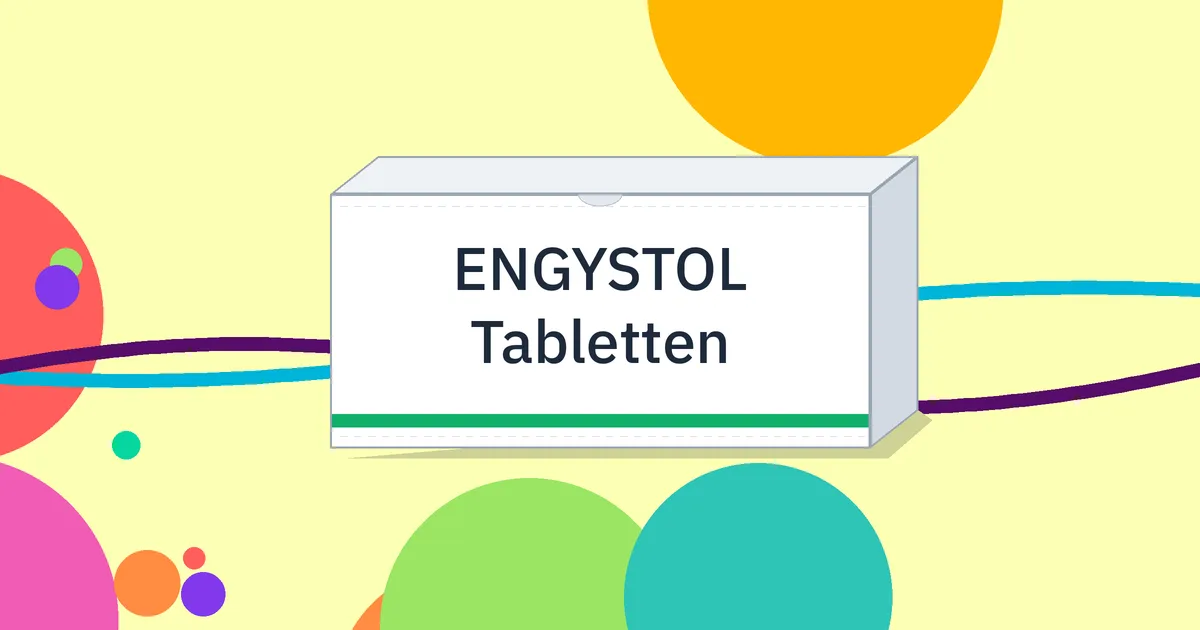 Symbolbild: Packung mit der Aufschrift ENGYSTOL Tabletten (PZN 04871312) – Verfügbarkeit und Bezug in Apotheken in Frankfurt am Main