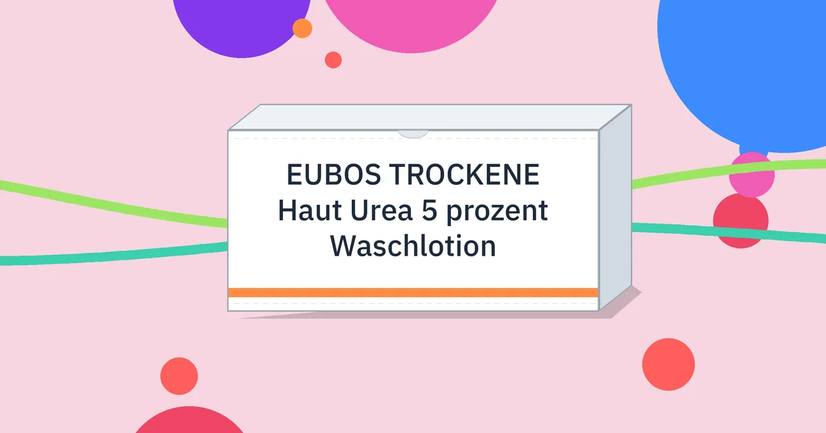 Symbolbild: Packung mit der Aufschrift EUBOS TROCKENE Haut Urea 5 prozent Waschlotion (PZN 03679498) – Verfügbarkeit und Bezug in Apotheken in Frankfurt am Main