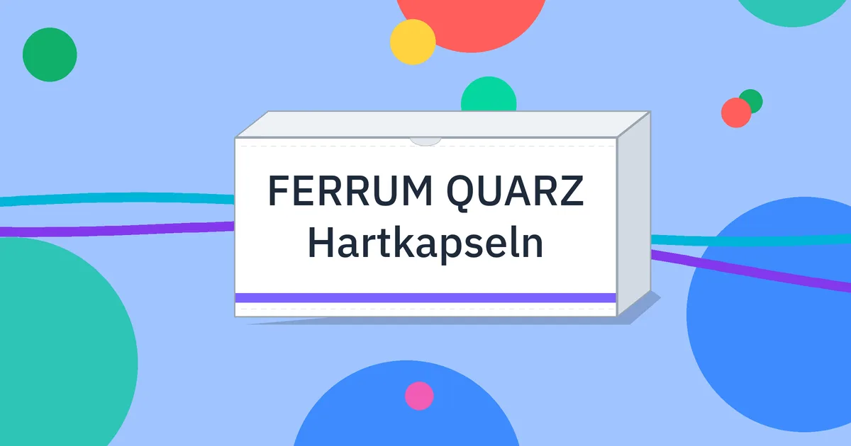 Symbolbild: Packung mit der Aufschrift FERRUM QUARZ Hartkapseln (PZN 02342213) – Verfügbarkeit und Bezug in Apotheken in Frankfurt am Main