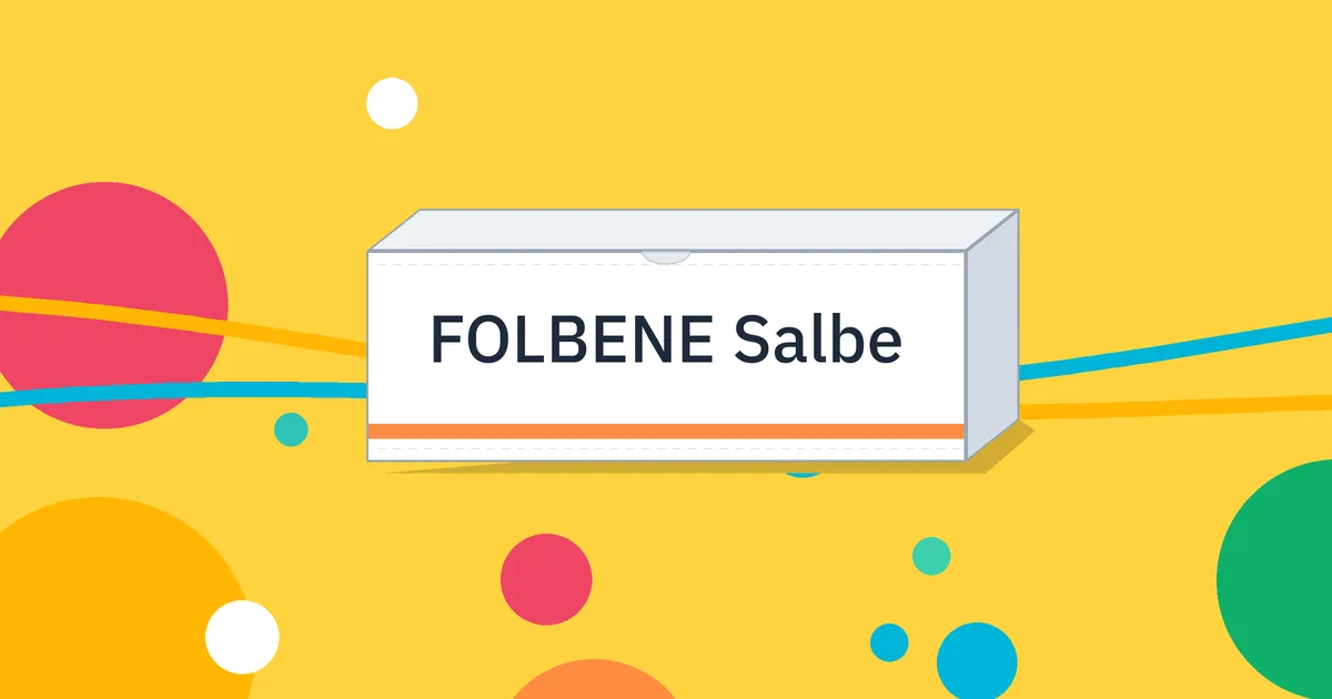 Symbolbild: Packung mit der Aufschrift FOLBENE Salbe (PZN 17394463) – Verfügbarkeit und Bezug in Apotheken in Frankfurt am Main