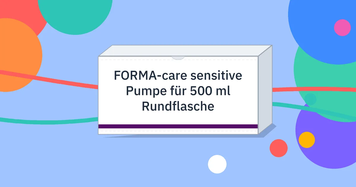 Symbolbild: Packung mit der Aufschrift FORMA-care sensitive Pumpe für 500 ml Rundflasche (PZN 19215542) – Verfügbarkeit und Bezug in Apotheken in Frankfurt am Main