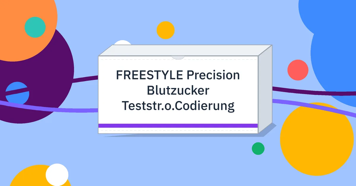 Symbolbild: Packung mit der Aufschrift FREESTYLE Precision Blutzucker Teststr.o.Codierung (PZN 06905357) – Verfügbarkeit und Bezug in Apotheken in Frankfurt am Main