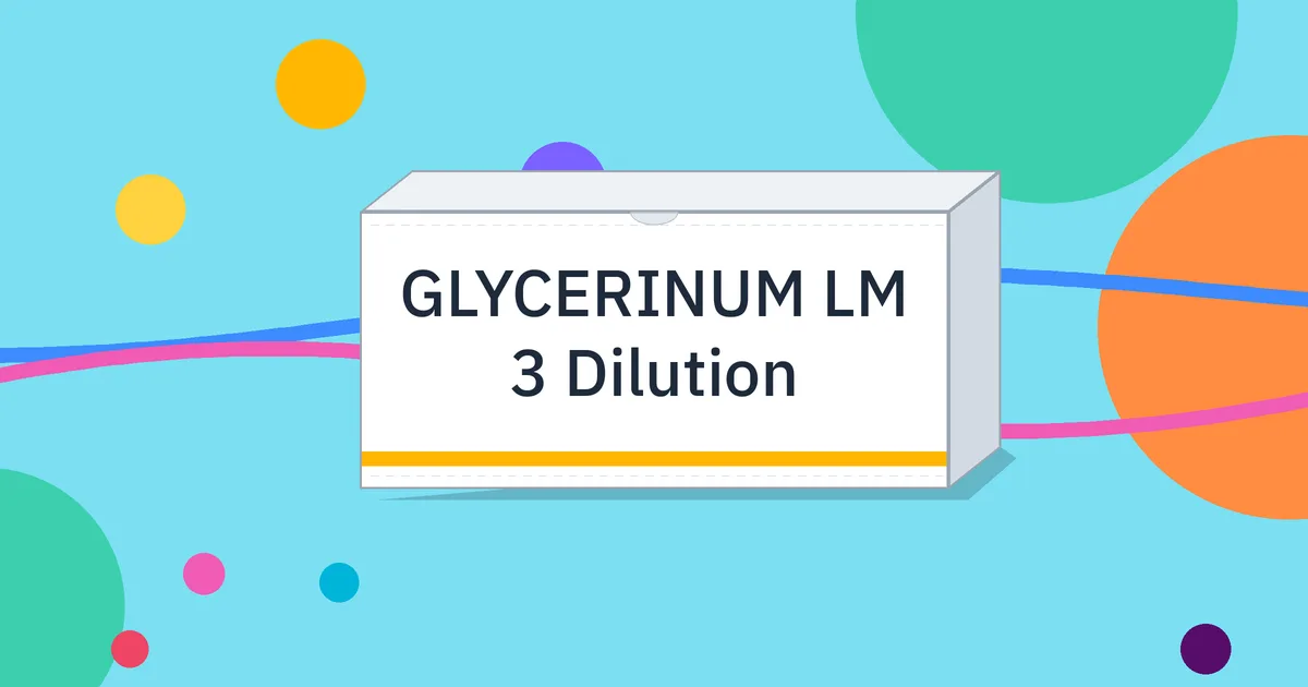 Symbolbild: Packung mit der Aufschrift GLYCERINUM LM 3 Dilution (PZN 12880236) – Verfügbarkeit und Bezug in Apotheken in Frankfurt am Main