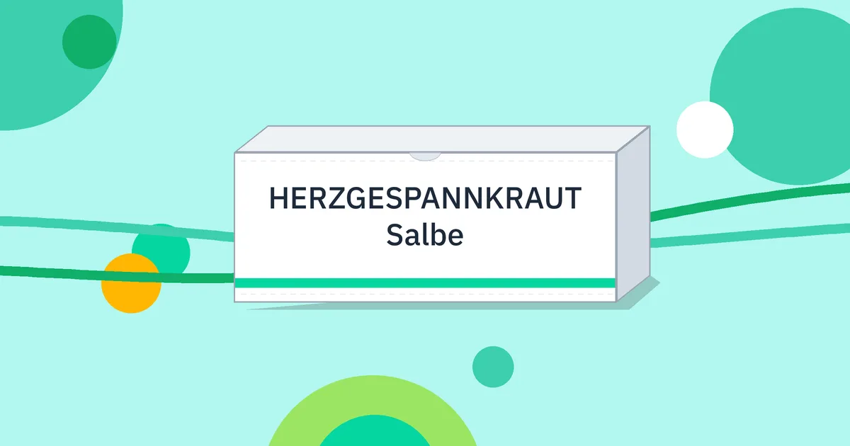 Symbolbild: Packung mit der Aufschrift HERZGESPANNKRAUT Salbe (PZN 18091440) – Verfügbarkeit und Bezug in Apotheken in Frankfurt am Main