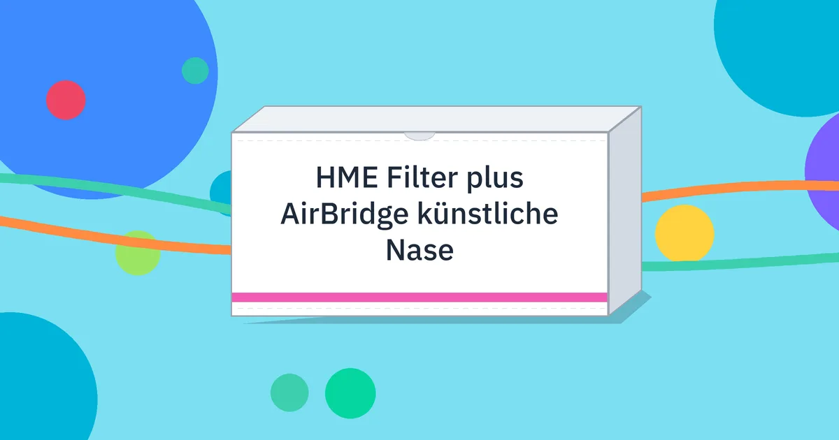 Symbolbild: Packung mit der Aufschrift HME Filter plus AirBridge künstliche Nase (PZN 05527580) – Verfügbarkeit und Bezug in Apotheken in Frankfurt am Main