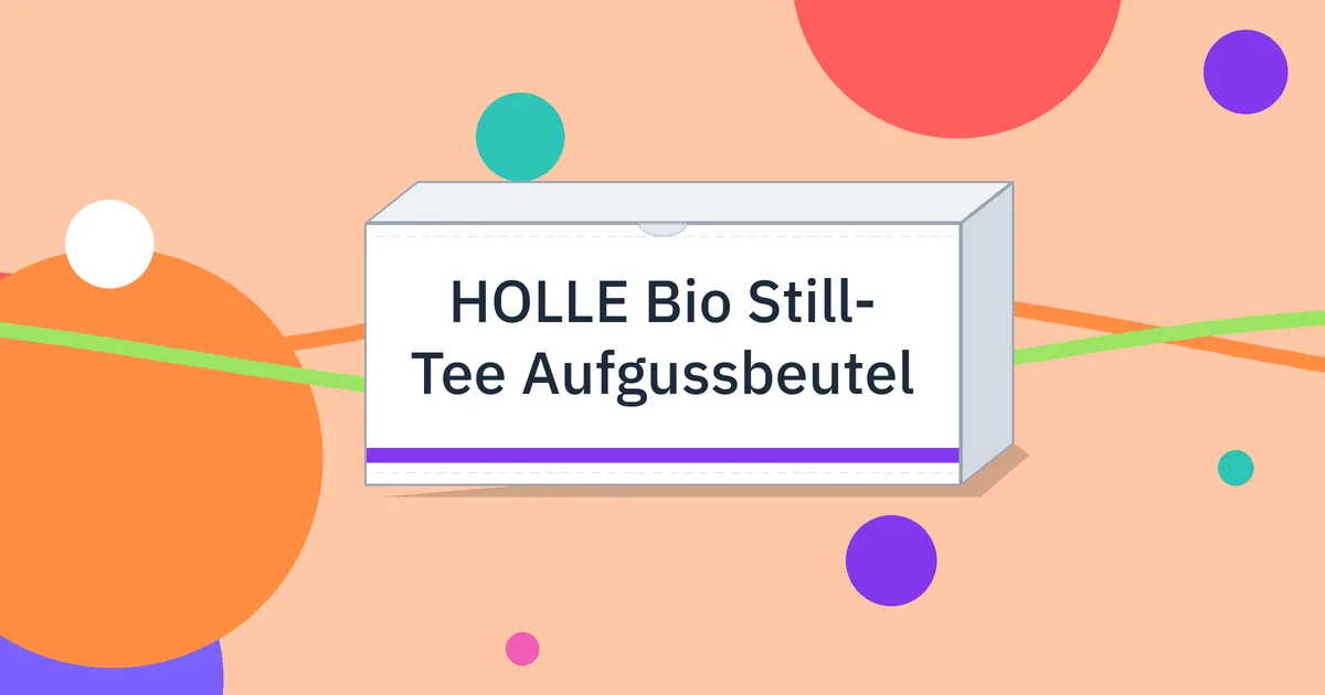Symbolbild: Packung mit der Aufschrift HOLLE Bio Still-Tee Aufgussbeutel (PZN 14407573) – Verfügbarkeit und Bezug in Apotheken in Frankfurt am Main