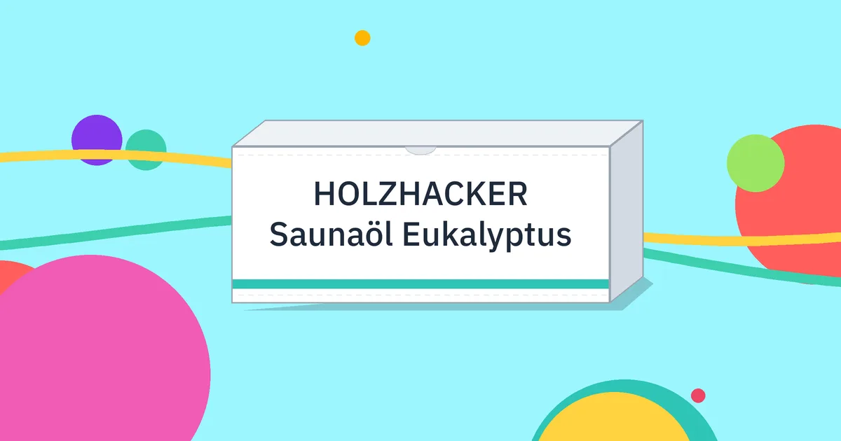 Symbolbild: Packung mit der Aufschrift HOLZHACKER Saunaöl Eukalyptus (PZN 20892940) – Verfügbarkeit und Bezug in Apotheken in Frankfurt am Main