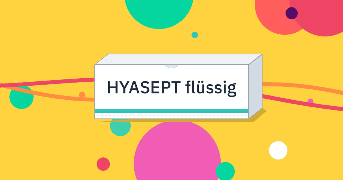 Symbolbild: Packung mit der Aufschrift HYASEPT flüssig (PZN 10756093) – Verfügbarkeit und Bezug in Apotheken in Frankfurt am Main