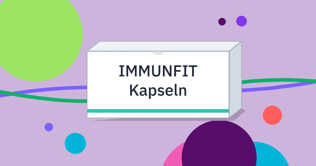 Symbolbild: Packung mit der Aufschrift IMMUNFIT Kapseln (PZN 18737528) – Verfügbarkeit und Bezug in Apotheken in Frankfurt am Main