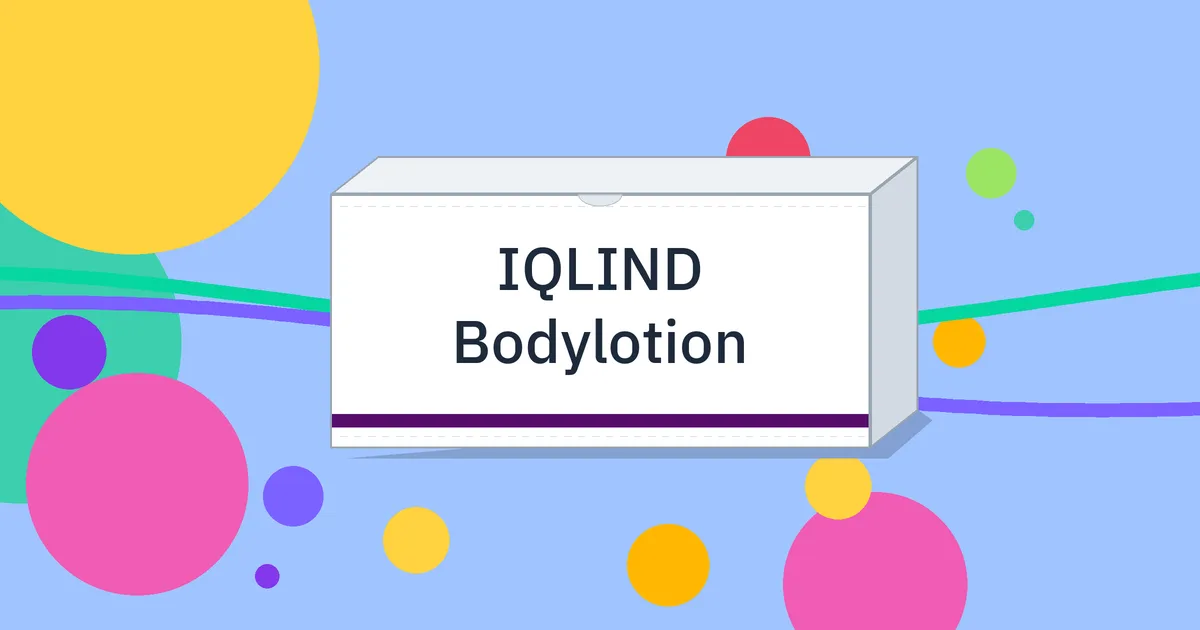 Symbolbild: Packung mit der Aufschrift IQLIND Bodylotion (PZN 13335452) – Verfügbarkeit und Bezug in Apotheken in Frankfurt am Main