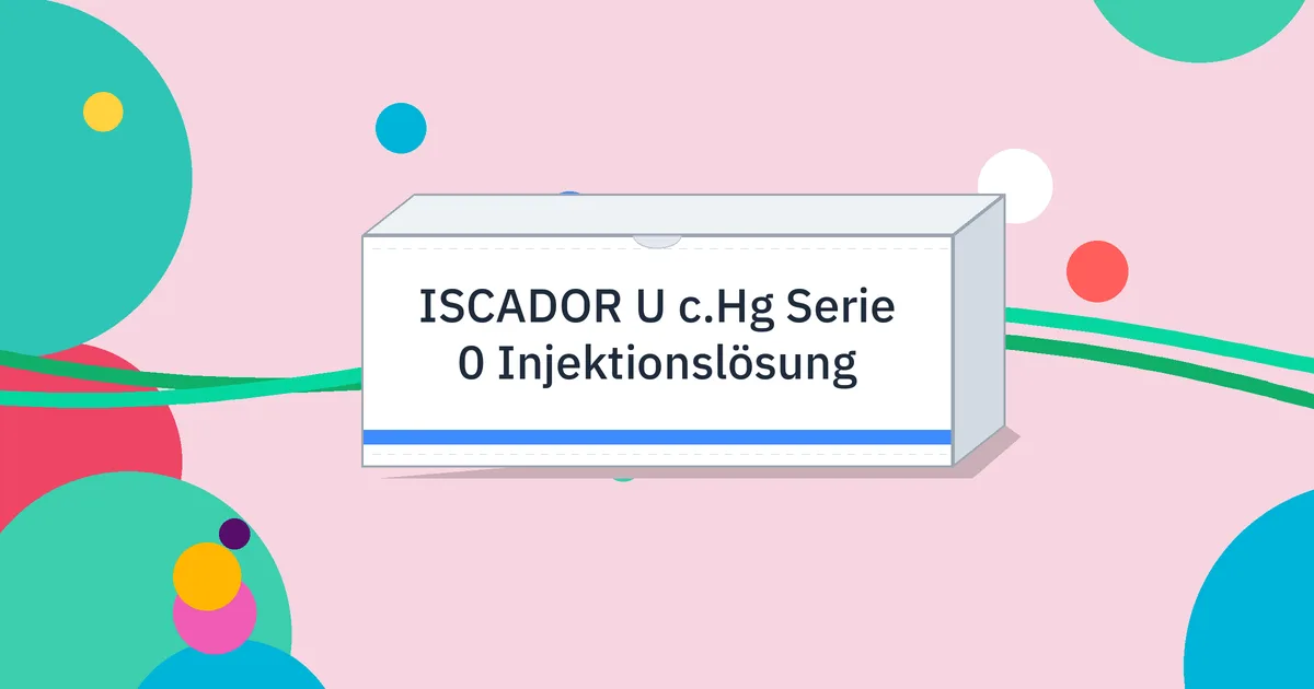 Symbolbild: Packung mit der Aufschrift ISCADOR U c.Hg Serie 0 Injektionslösung (PZN 13910620) – Verfügbarkeit und Bezug in Apotheken in Frankfurt am Main
