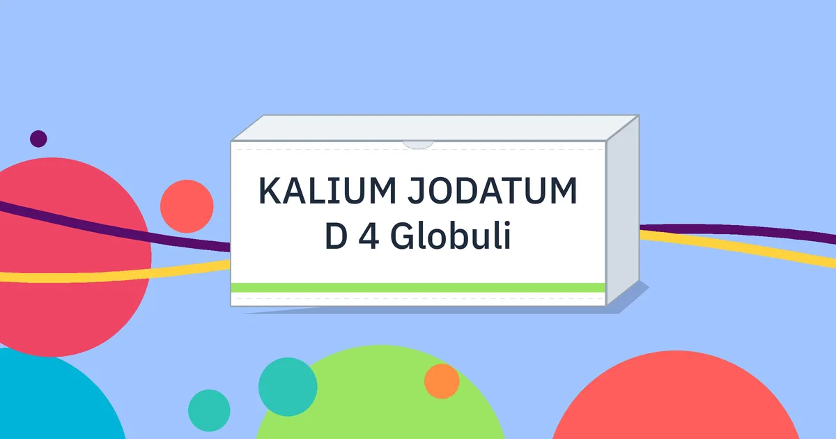 Symbolbild: Packung mit der Aufschrift KALIUM JODATUM D 4 Globuli (PZN 01775453) – Verfügbarkeit und Bezug in Apotheken in Frankfurt am Main