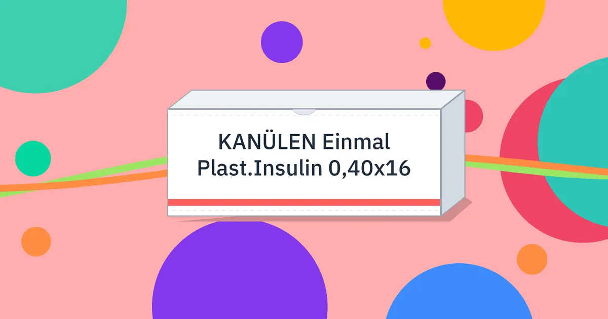 Symbolbild: Packung mit der Aufschrift KANÜLEN Einmal Plast.Insulin 0,40x16 (PZN 03017248) – Verfügbarkeit und Bezug in Apotheken in Frankfurt am Main