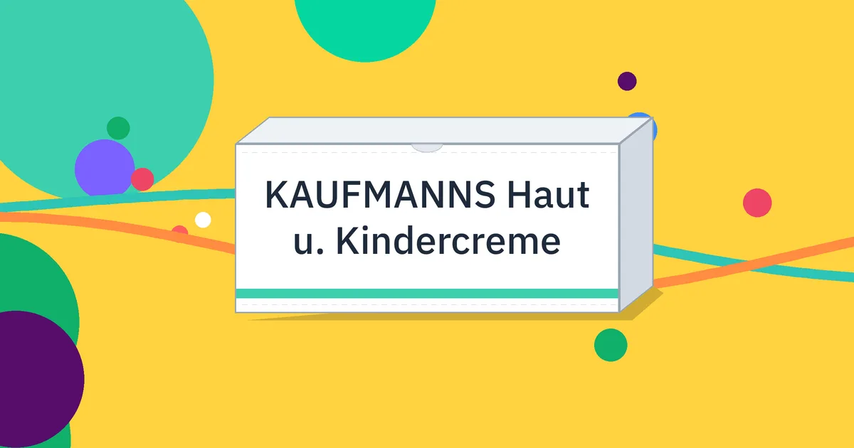 Symbolbild: Packung mit der Aufschrift KAUFMANNS Haut u. Kindercreme (PZN 06446903) – Verfügbarkeit und Bezug in Apotheken in Frankfurt am Main