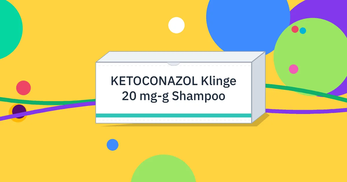 Symbolbild: Packung mit der Aufschrift KETOCONAZOL Klinge 20 mg-g Shampoo (PZN 16923190) – Verfügbarkeit und Bezug in Apotheken in Frankfurt am Main